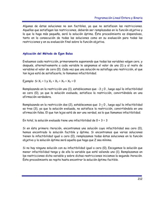 Programación lineal entera y binaria | PDF