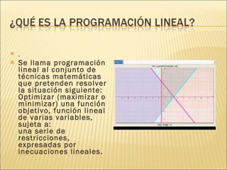 Programación lineal | PPT