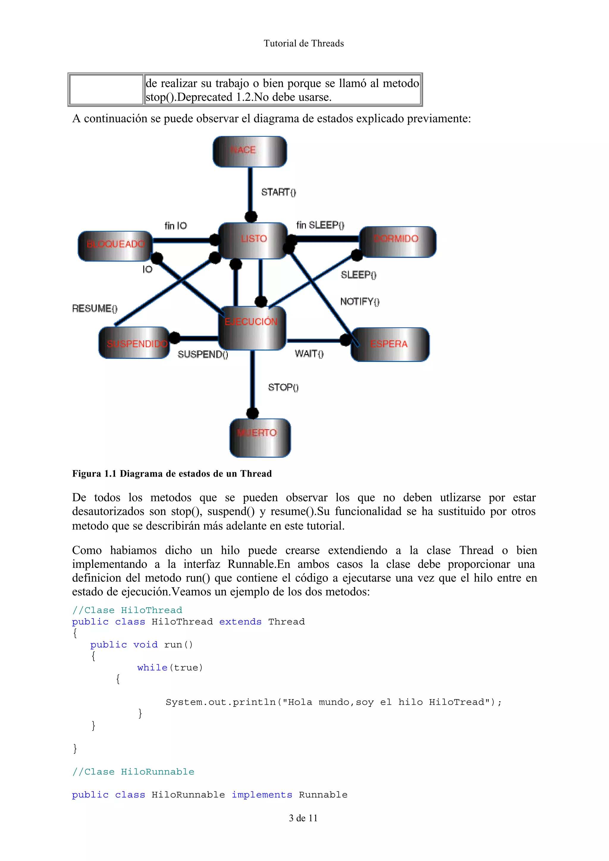 Programación multihebra en java | PDF