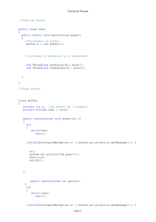 Programación multihebra en java | PDF