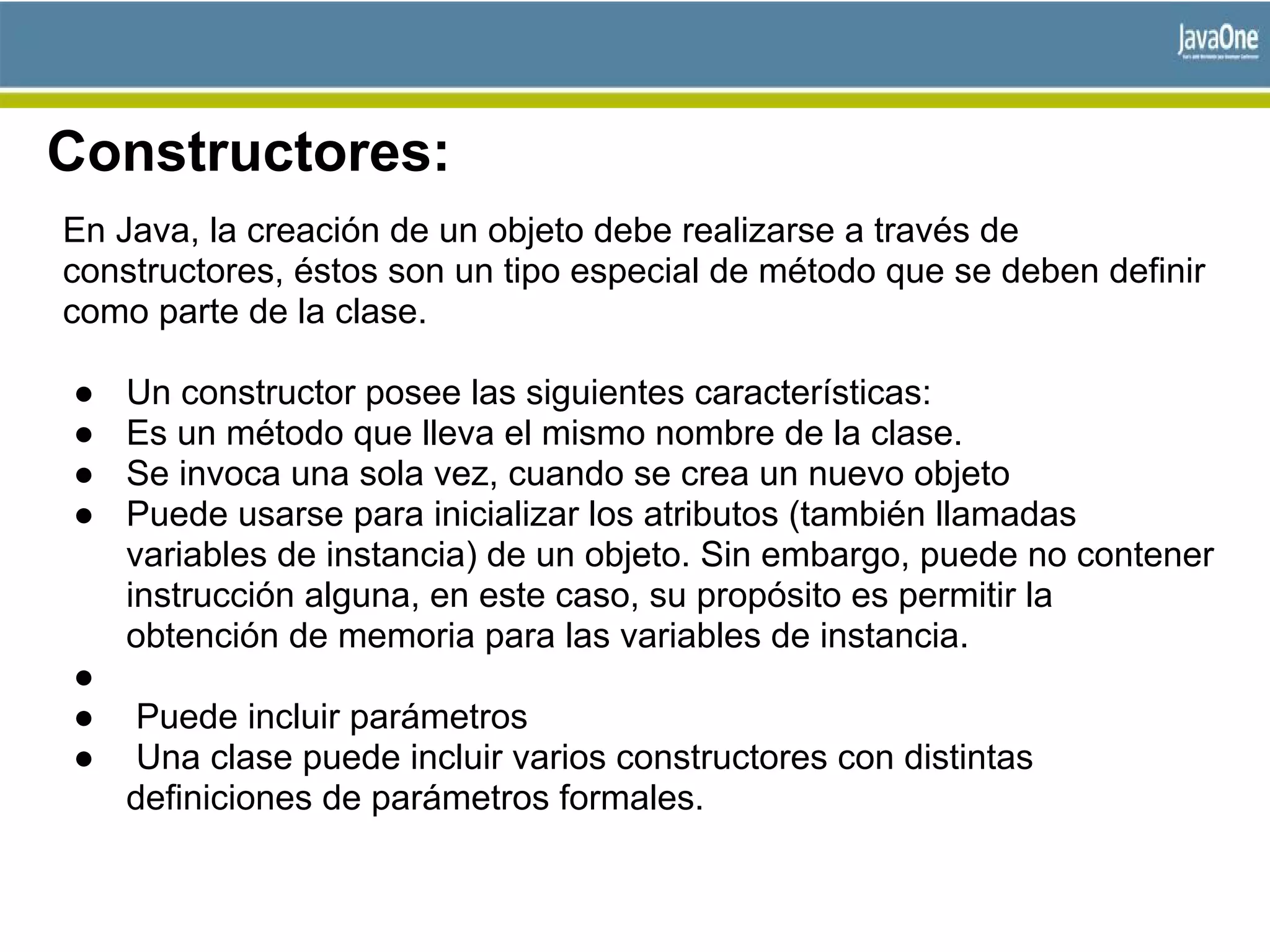 [ES] Programación orientada a objeto con java | PDF