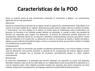 Programación orientada a objetos | PPTX