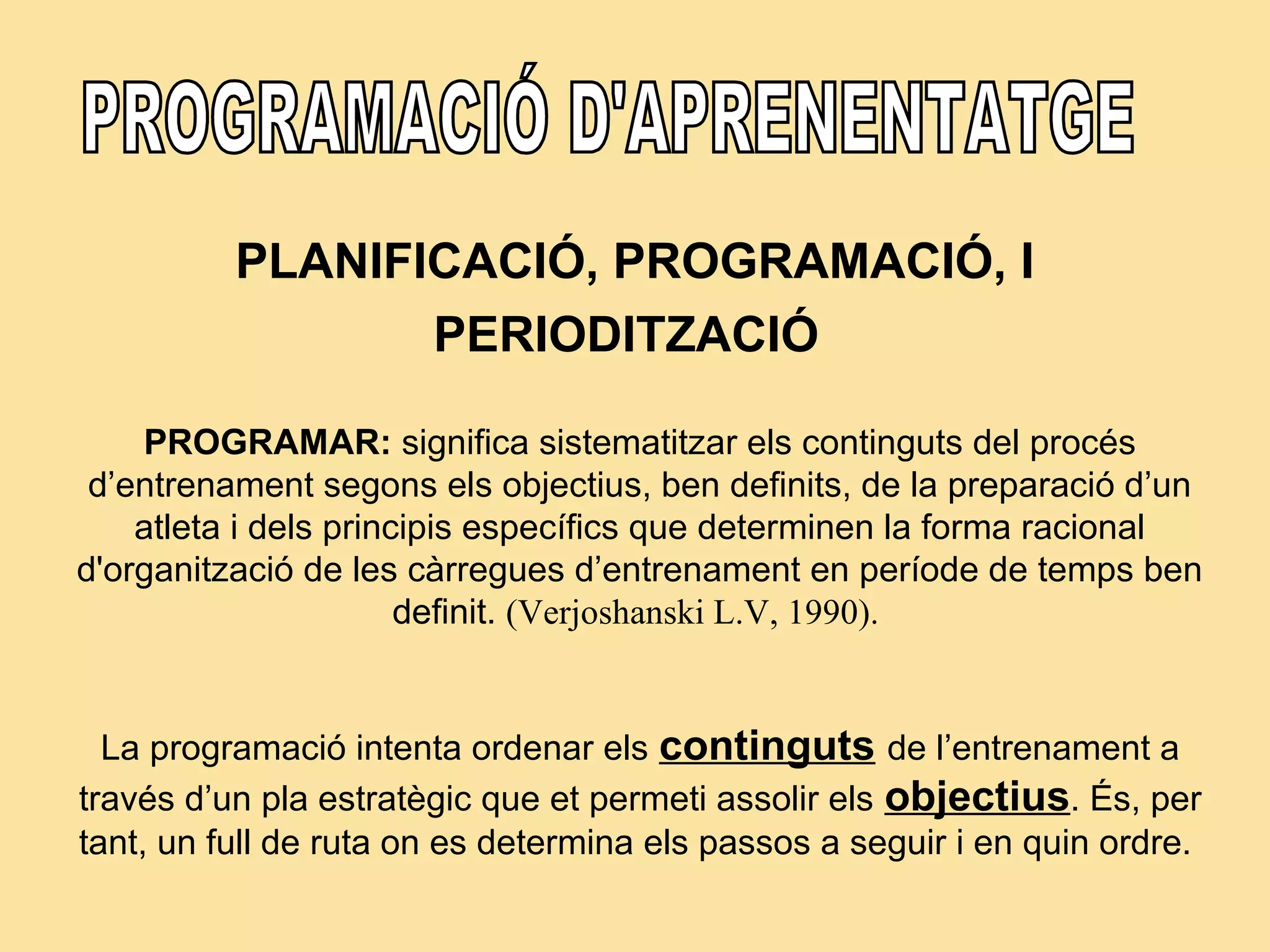 Programacio | PPT