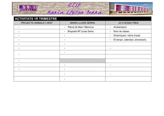 Programacio 1 r primaria | PPT