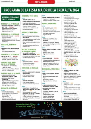 Programació Festa Major La Creu Alta 2024 | PDF