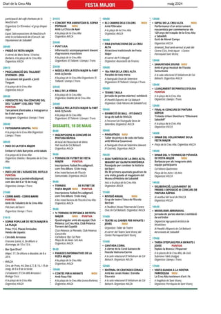 Programació Festa Major La Creu Alta 2024 | PDF