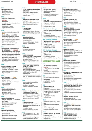 Programació Festa Major La Creu Alta 2024 | PDF