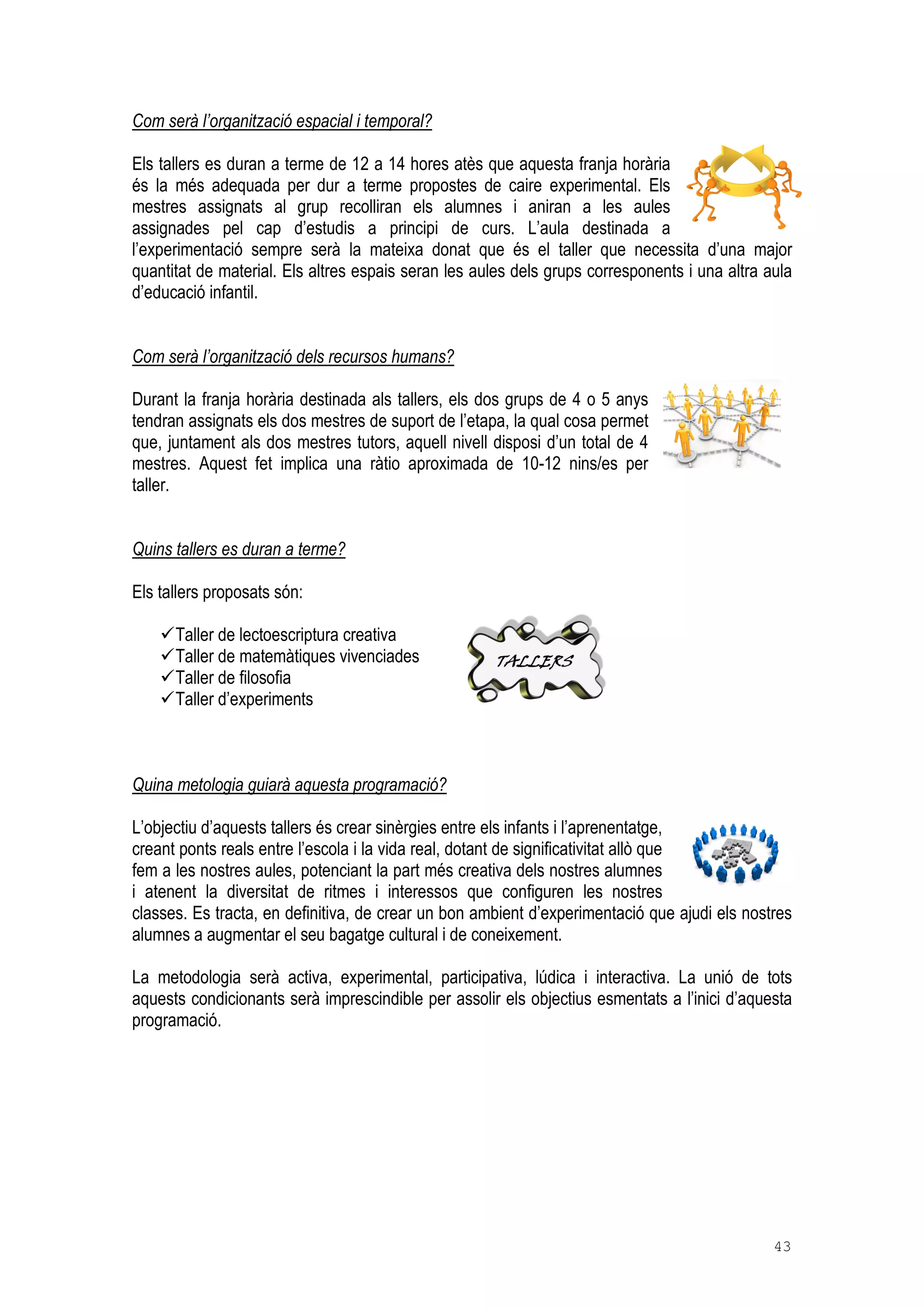 Programacio ed infantil | PDF