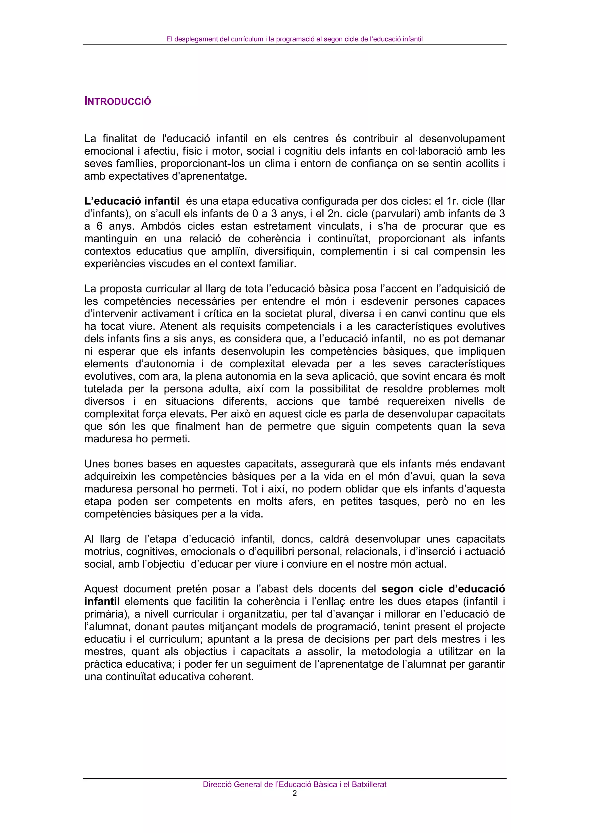 Programacio Infantil | PDF