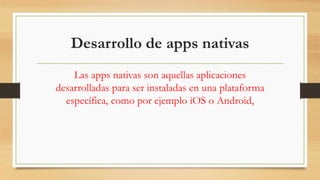 Programacion de aplicaciones moviles | PPT
