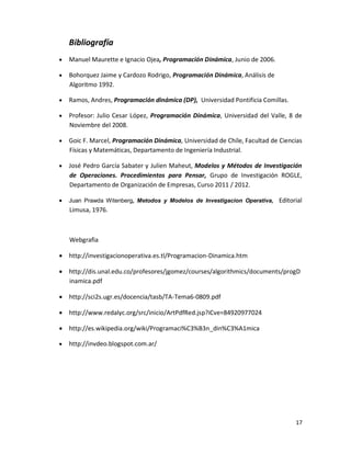 Programacion dinamica final | PDF | Programming Languages | Computing