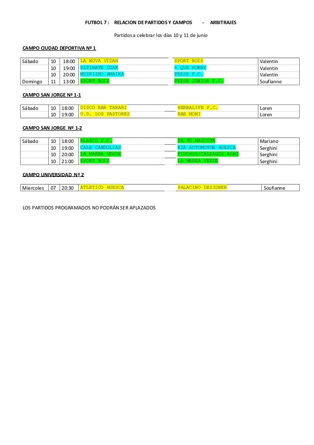 Programaciones 10 06-17