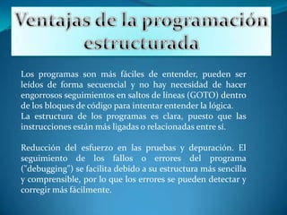 Programacion estructurada | PPTX