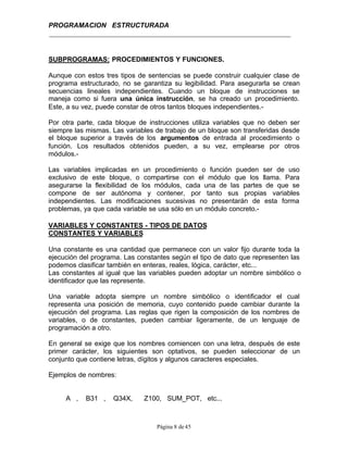 Programacion estructurada | PDF