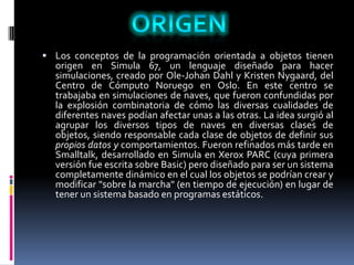Programacion estructurada en objetos | PPTX