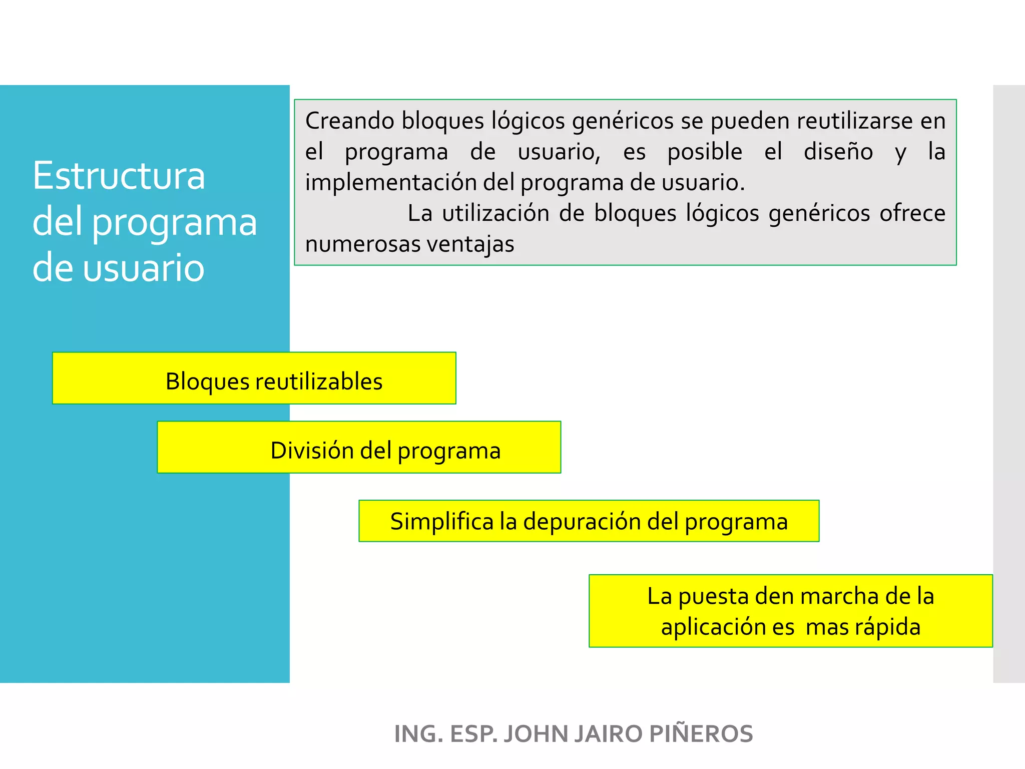 Programación estructurada Siemens - TIA PORTAL | PPTX