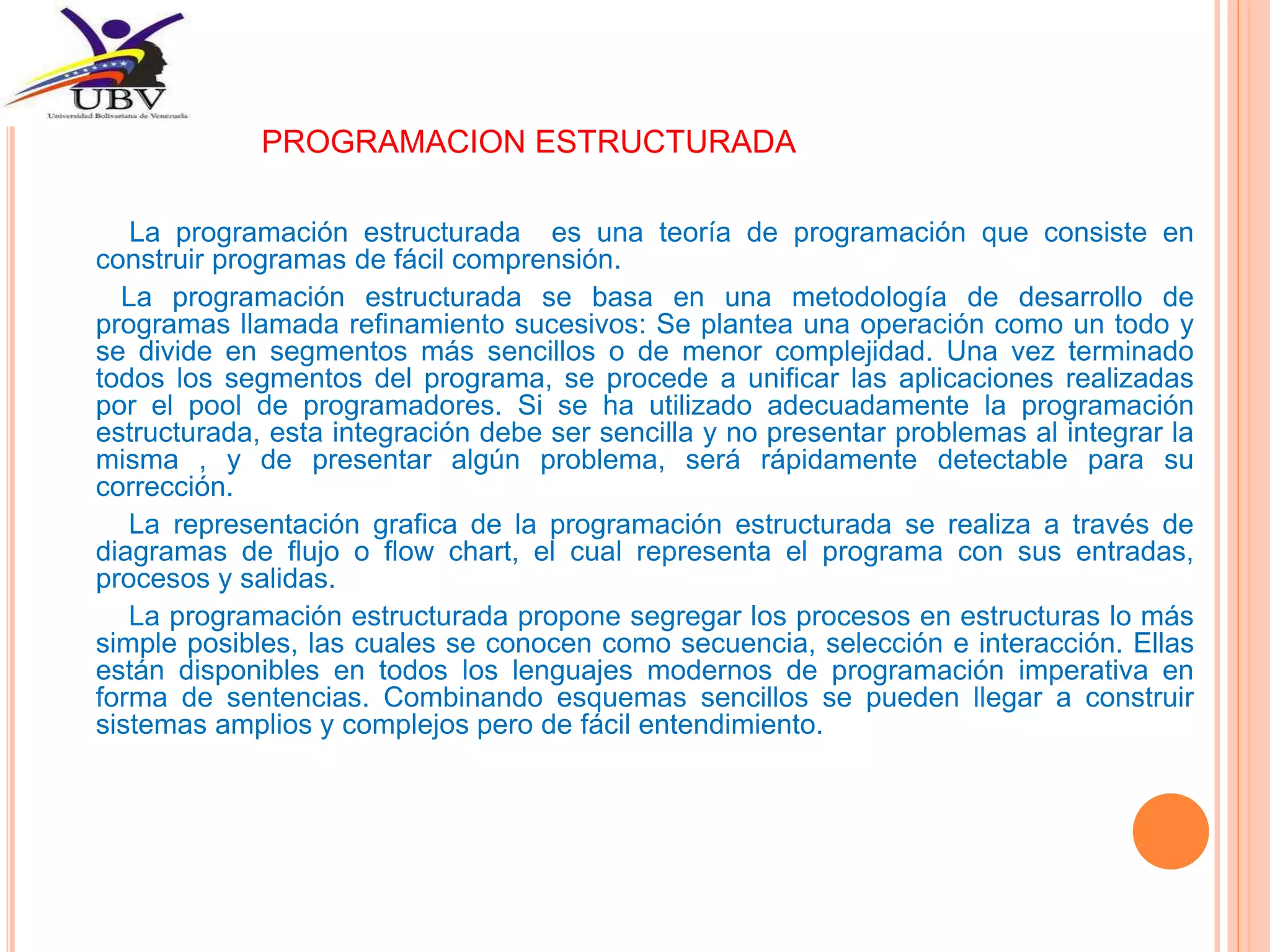 Programacion estructurada vs. programación a objetos | PPTX