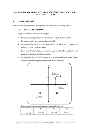 Programacion lineal con_lindo_lingo | PDF