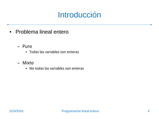 Programacion lineal entera | PDF