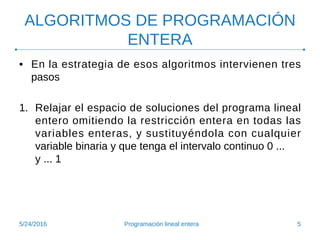 Programacion lineal entera | PDF