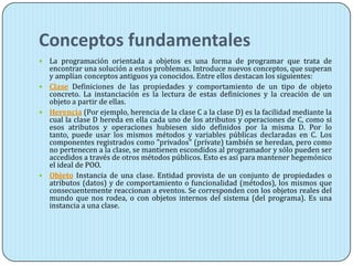 Programacion orientada a objetos | PPSX