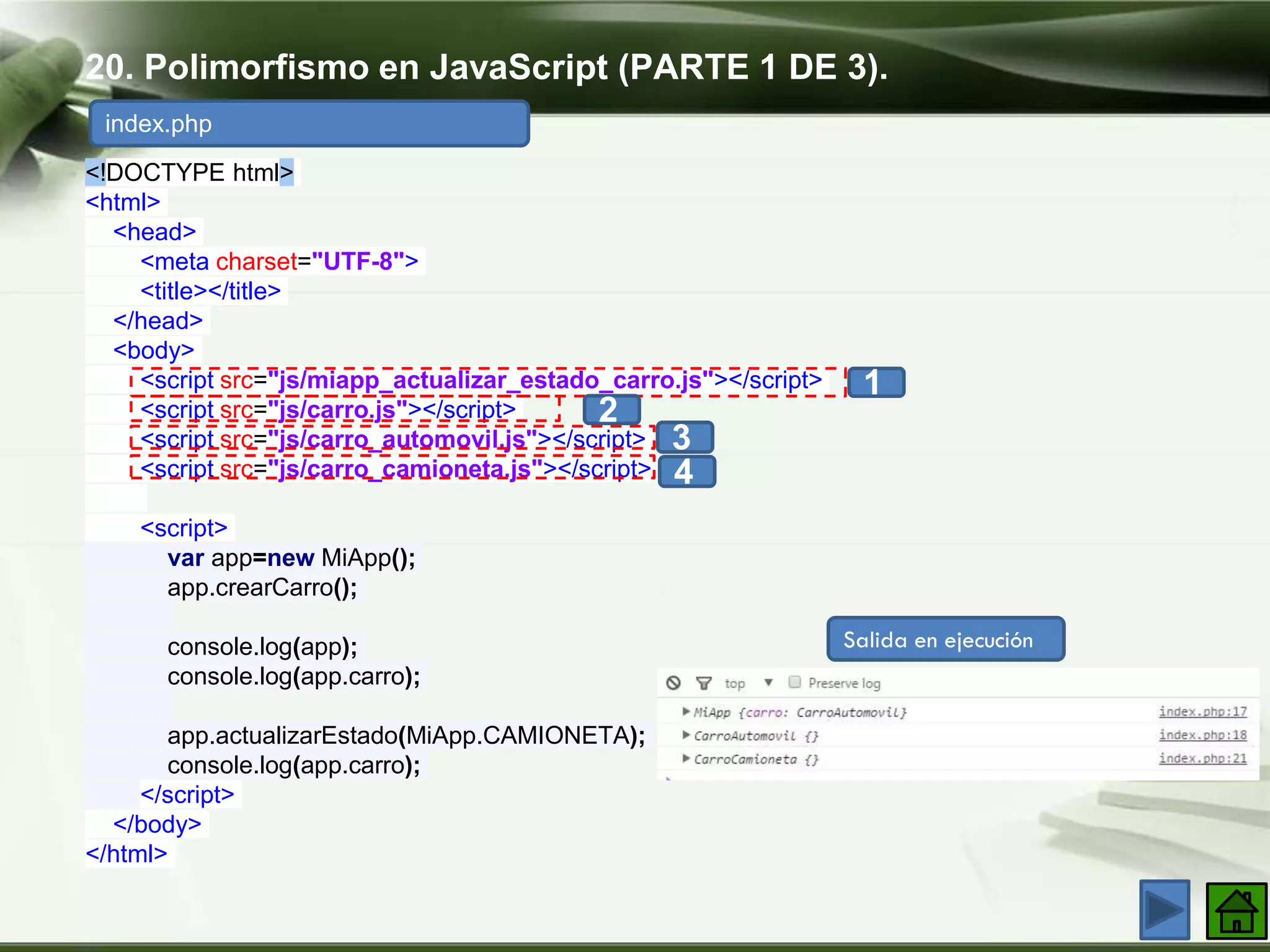 Programacion orientada a objetos en javascript | PPTX | Web Development ...