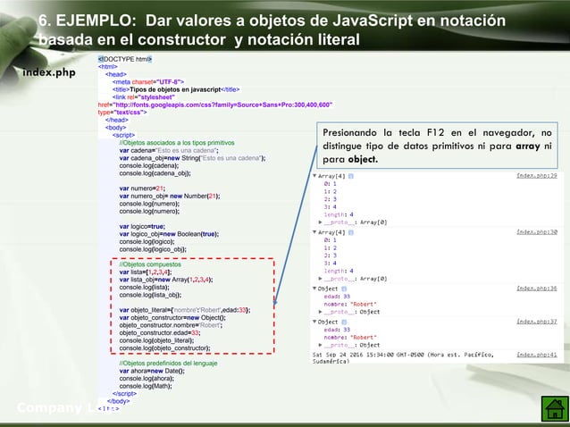 Programacion orientada a objetos en javascript | PPTX | Web Development ...