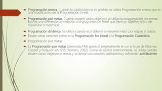 Programacion por metas | PPTX