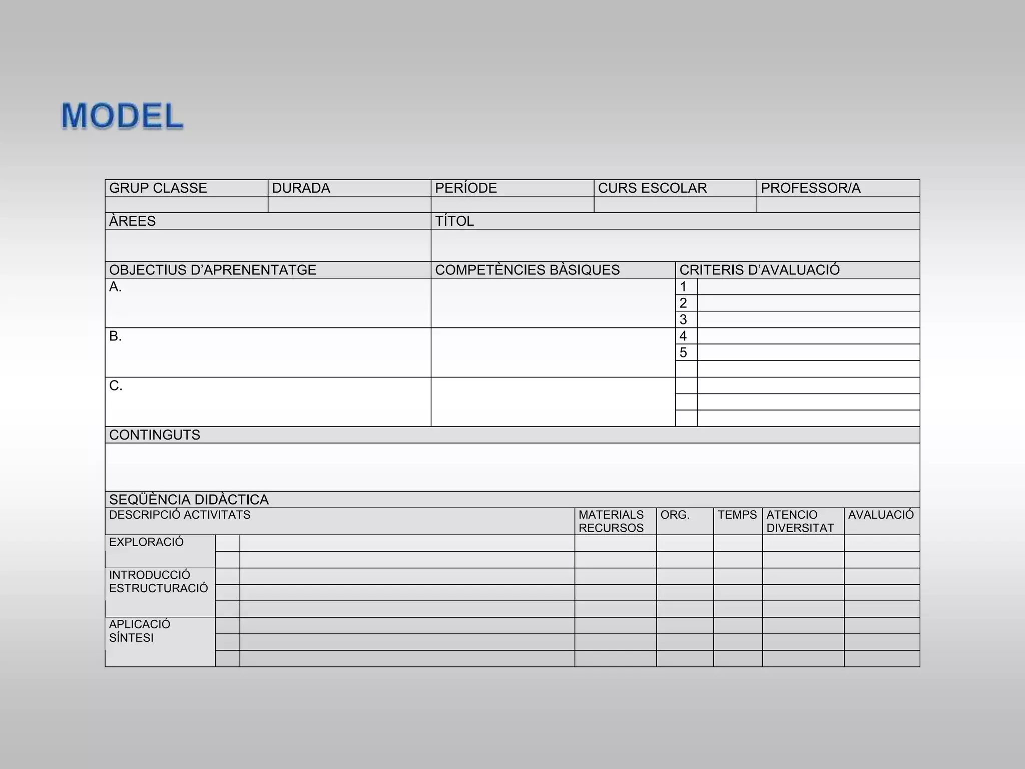 Programacions competencials | PPTX