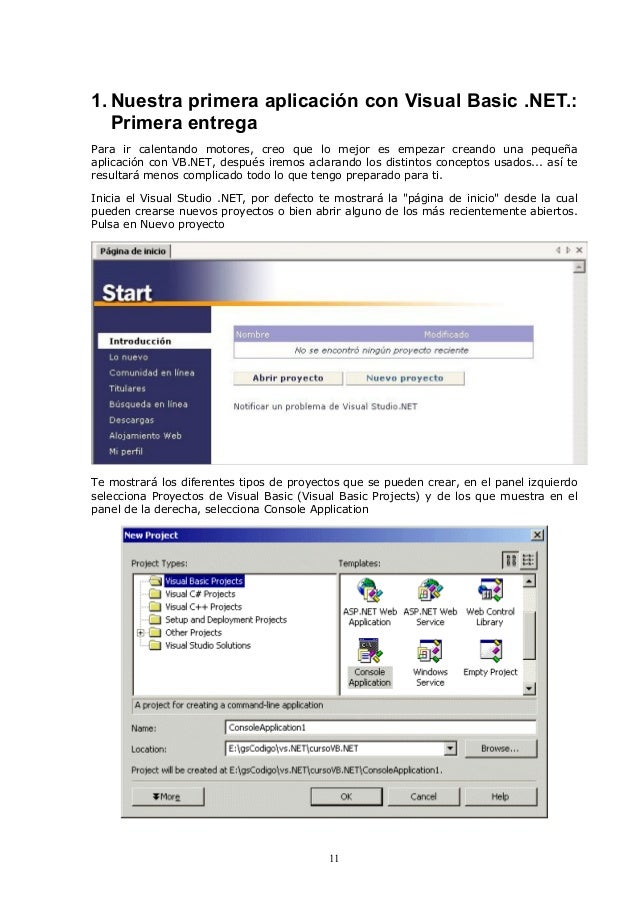 Programacion visual basic net