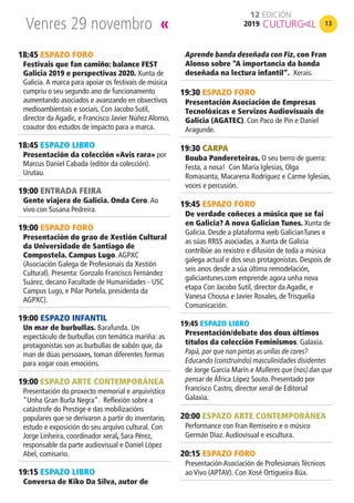 Programa culturgal 2019 | PDF