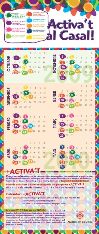 Programa Curs 2009 10 | PDF