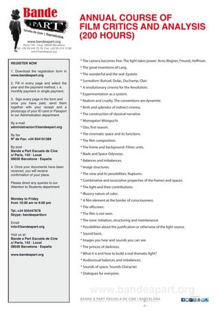 Annual Course of Film Critics and Analysis | PDF