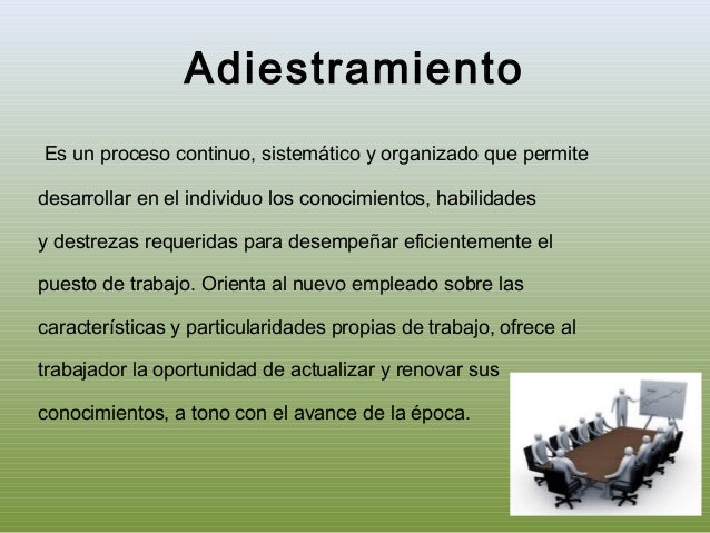 Programa de adiestramiento de personal