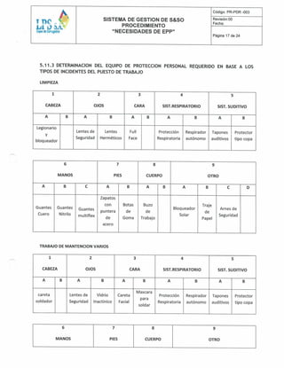PROGRAMA DE EPP. ELEMENTOS DE PROTECCION PERSONAL | PDF