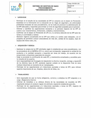PROGRAMA DE EPP. ELEMENTOS DE PROTECCION PERSONAL | PDF