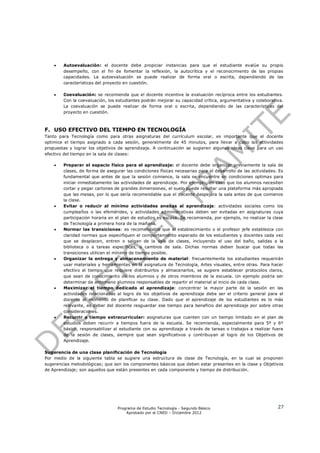 Programa de estudio 2° básico tecnología | PDF
