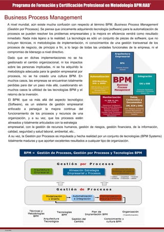 Programa de Formación y Certificación Profesional en_ Metodología BPM_RAD. Rapid Analysis ...