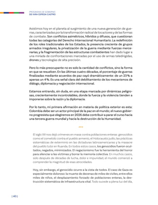 Programa de Gobierno Iván Cepeda 2026 - 2030 | PDF
