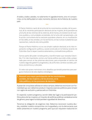 Programa de Gobierno Iván Cepeda 2026 - 2030 | PDF