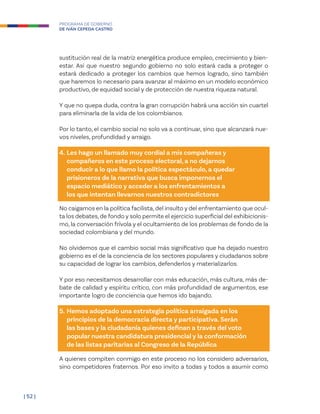 Programa de Gobierno Iván Cepeda 2026 - 2030 | PDF