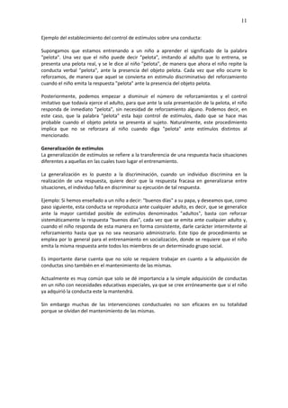 Programa de modificación conductual psicopedagogía | PDF