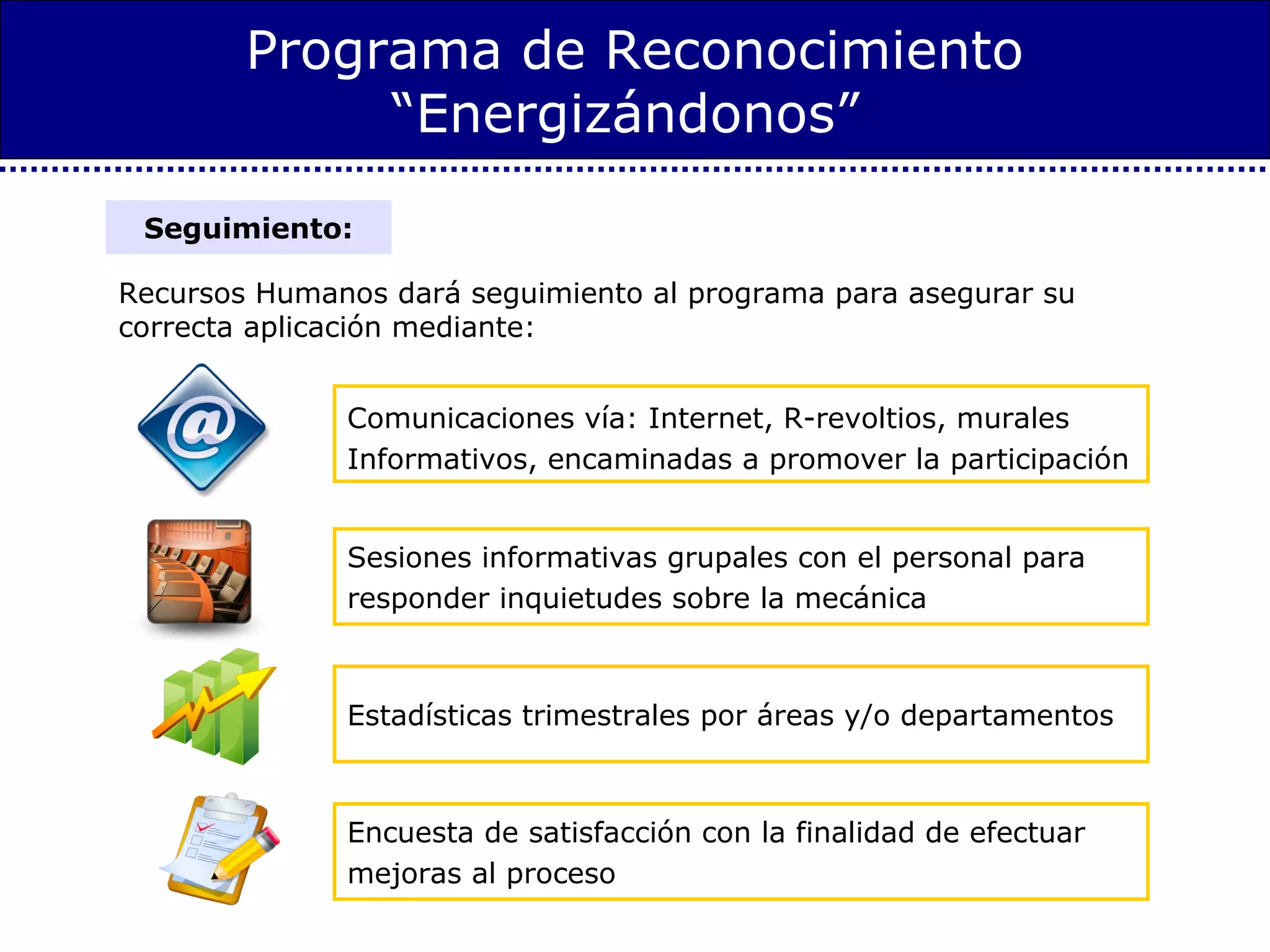 Programa de reconocimiento energizandonos | PPT