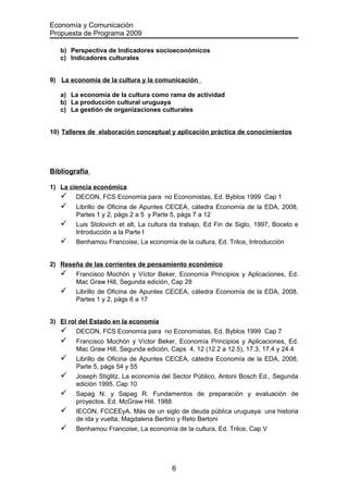Programa EconomíA Y ComunicacióN 09 | DOC