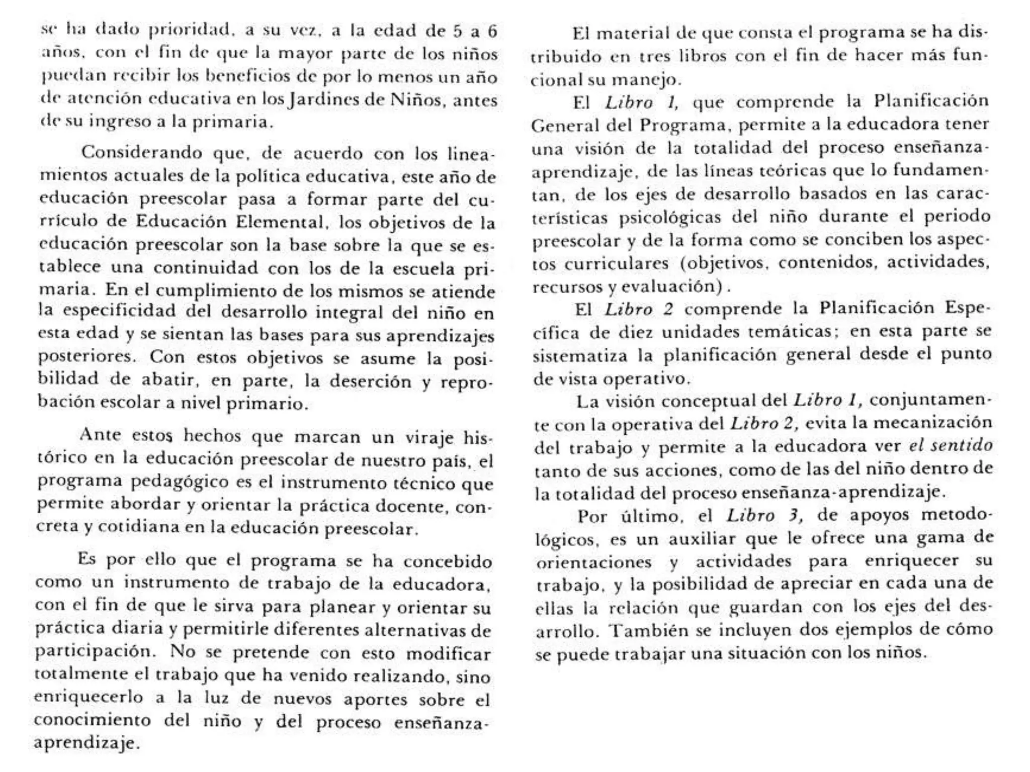 Programa Educacion Preescolar 1981 Pps