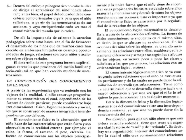 Programa Educacion Preescolar 1981 Pps