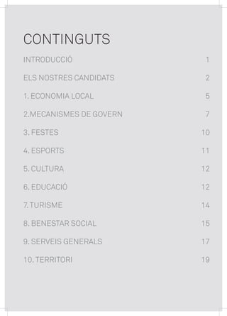 Programa electoral 2015. Compromis per Orba. | PDF