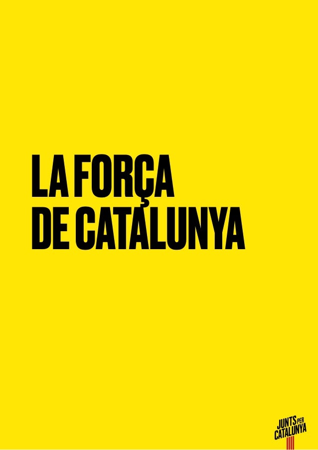 Programa electoral JUNTS per Catalunya Programa electoral JUNTS per Catalunya