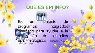 Programa epi info | PPTX