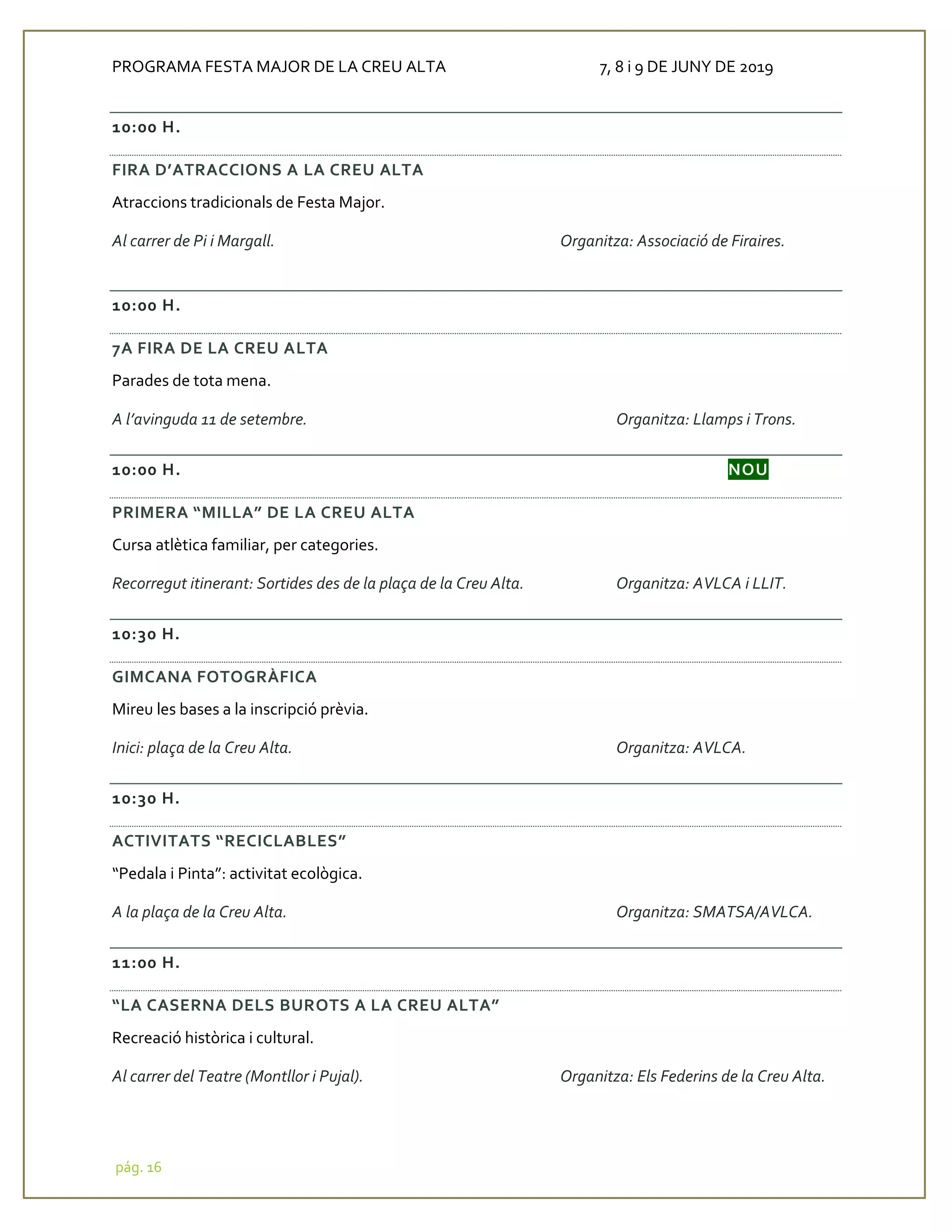 Programa fm creu alta | PDF